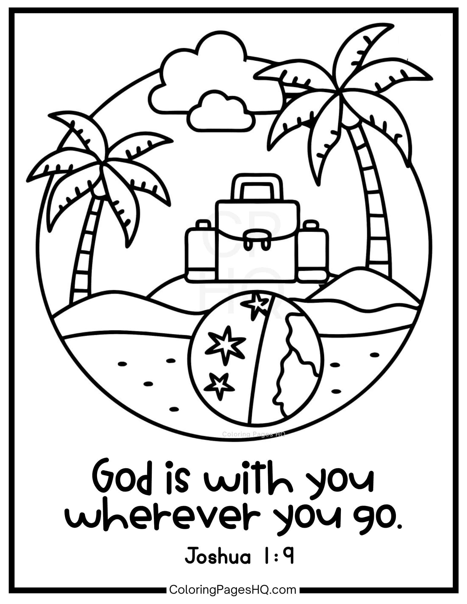 Cute God is with You Coloring Pages (Free PDF Printables) - Coloring ...
