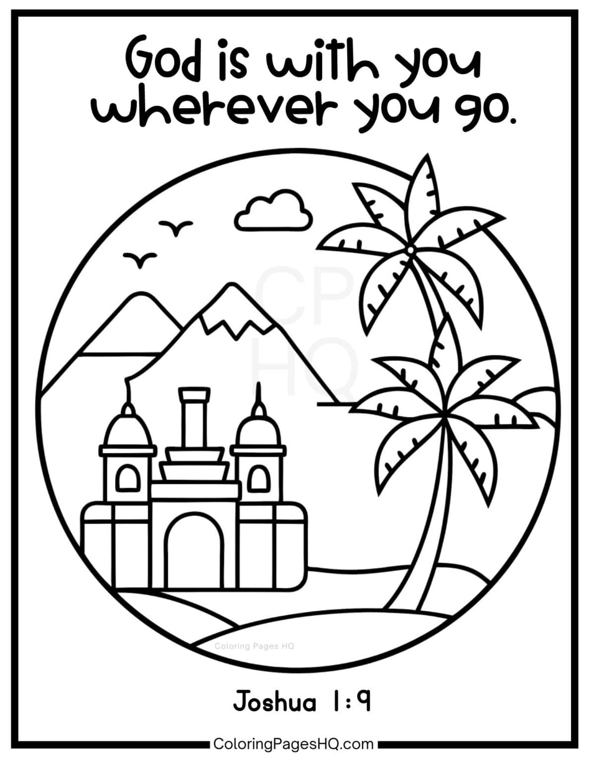 Cute God is with You Coloring Pages (Free PDF Printables) - Coloring ...