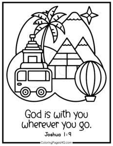 Cute God is with You Coloring Pages (Free PDF Printables) - Coloring ...