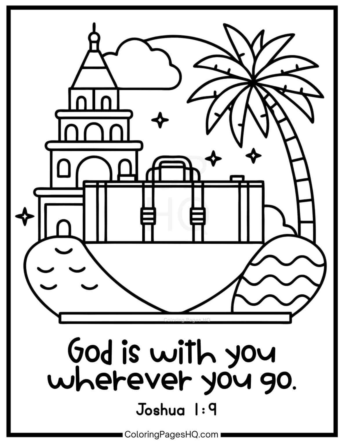 Cute God is with You Coloring Pages (Free PDF Printables) - Coloring ...