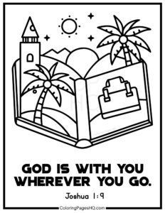 Cute God is with You Coloring Pages (Free PDF Printables) - Coloring ...