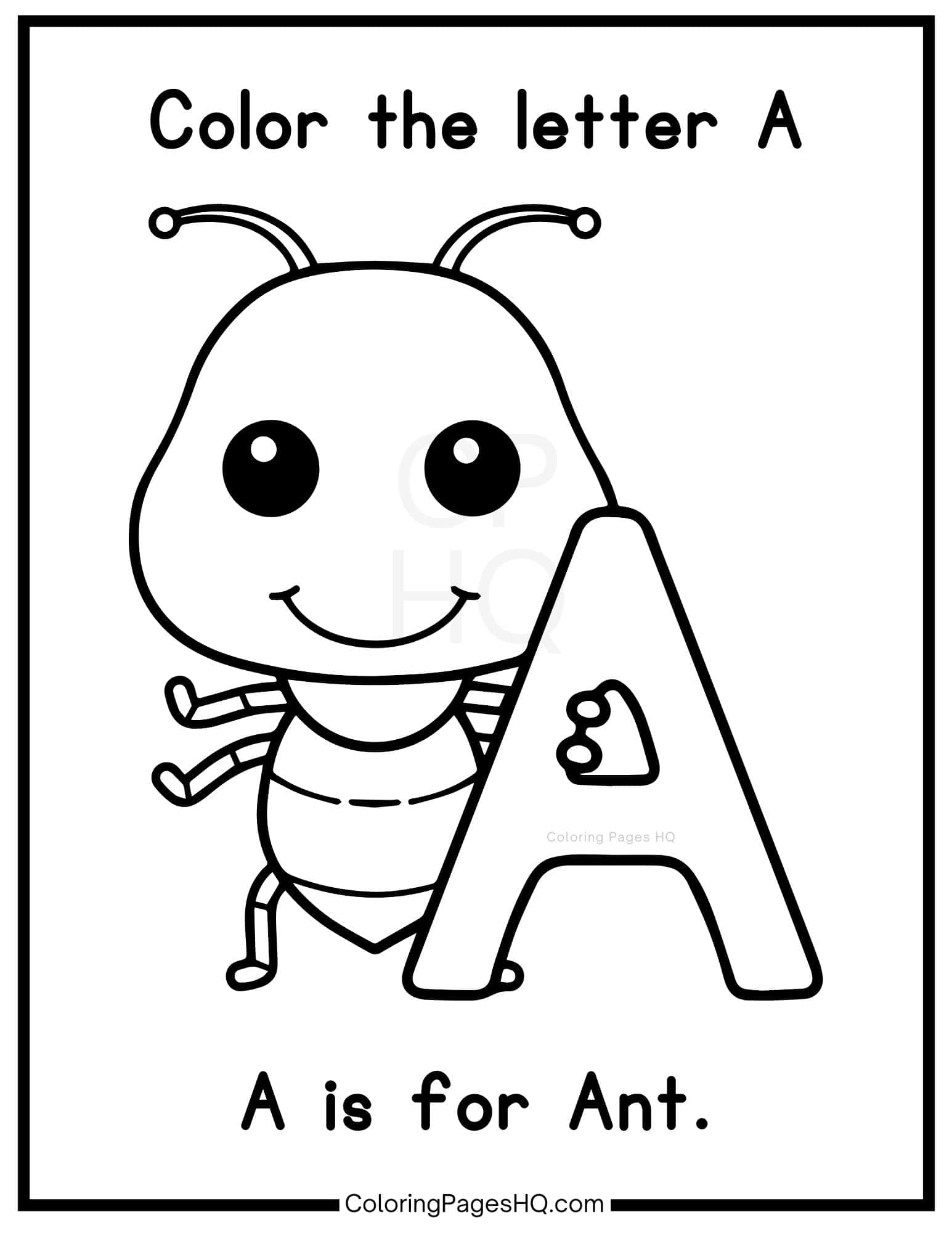 Cute Preschool Animal Alphabet Coloring Pages (Free PDF Printables ...