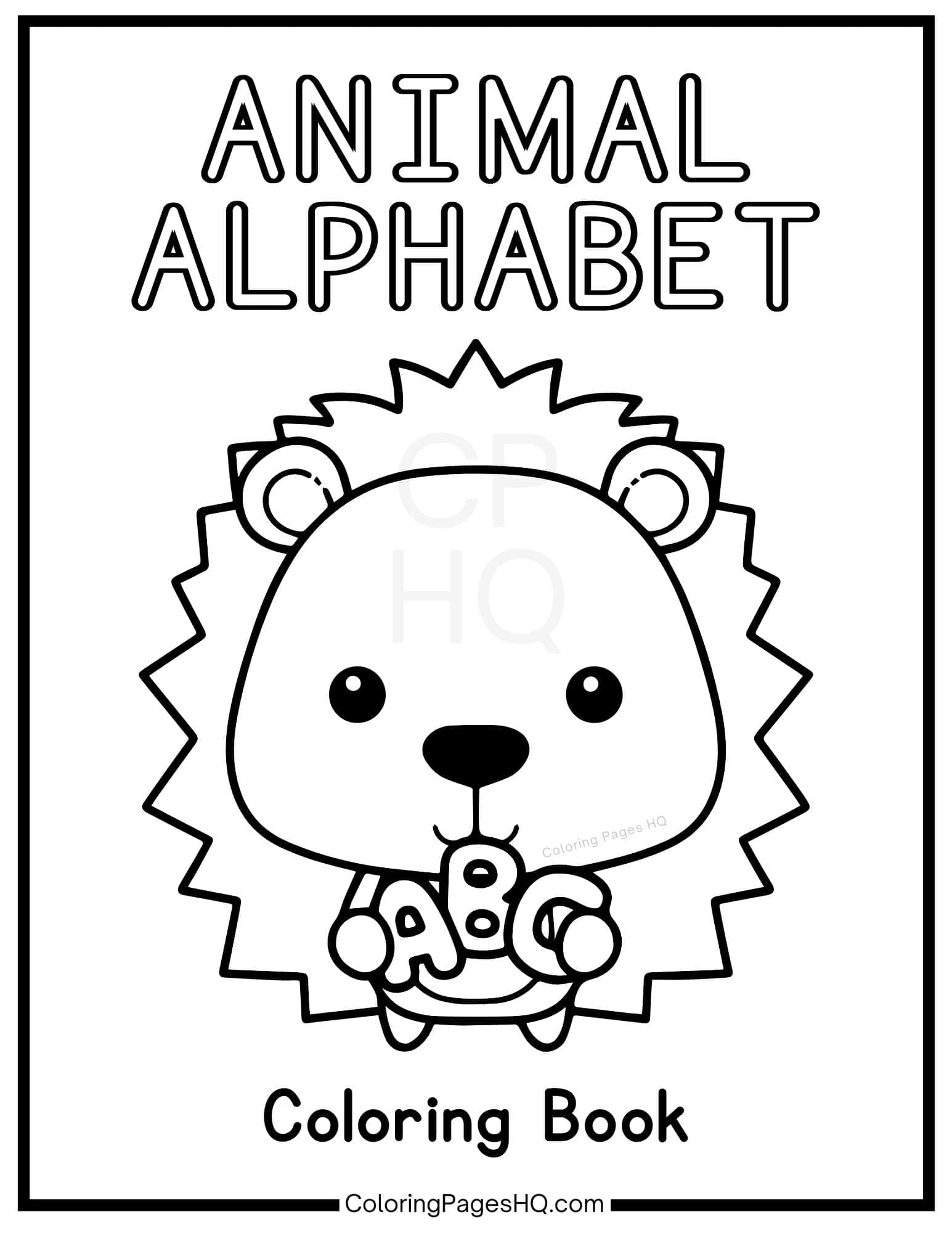 Cute Preschool Animal Alphabet Coloring Pages (Free PDF Printables ...