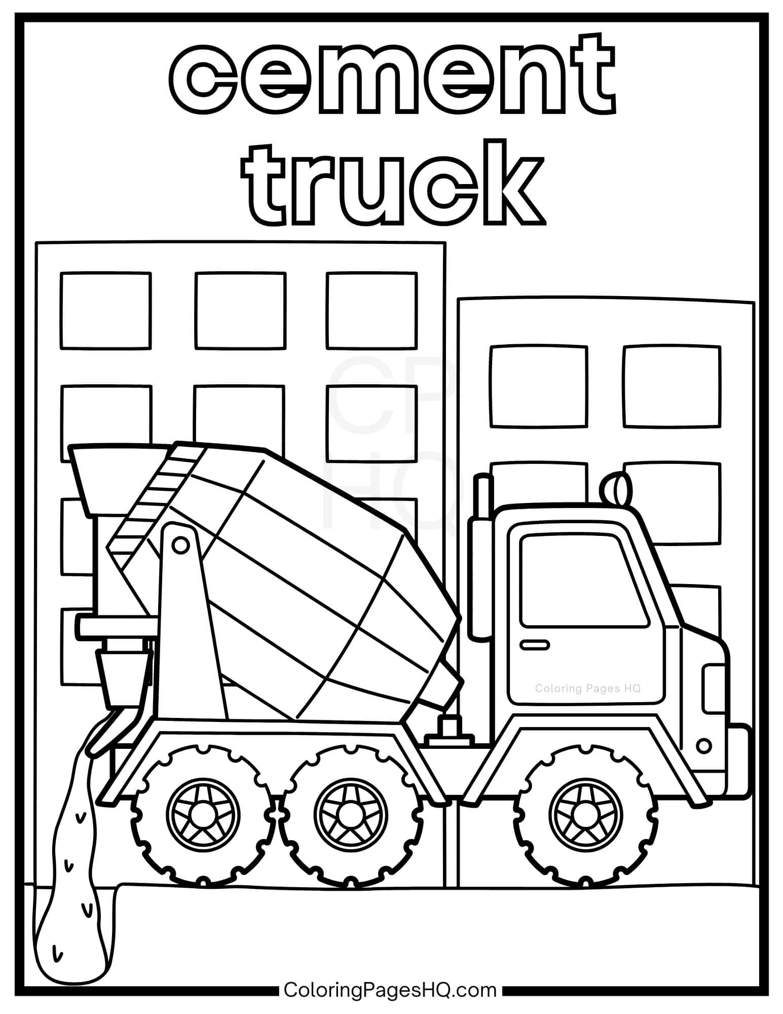 Vehicle Coloring Pages (Free PDF Printables) - Coloring Pages HQ