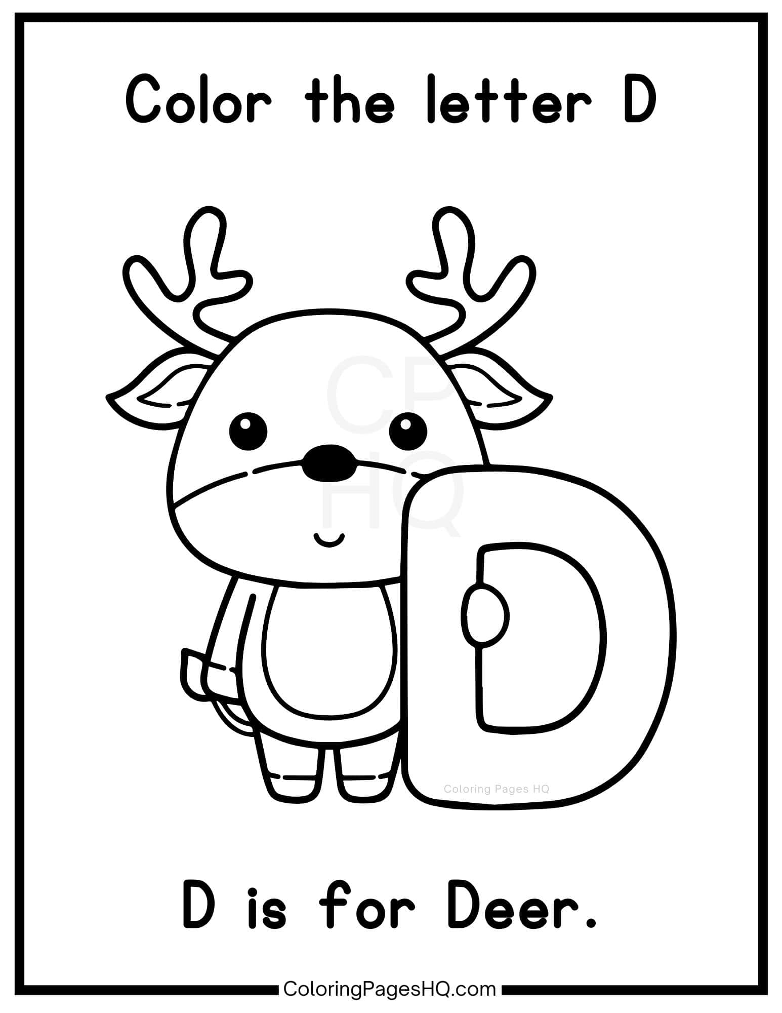 Cute Preschool Animal Alphabet Coloring Pages (Free PDF Printables ...