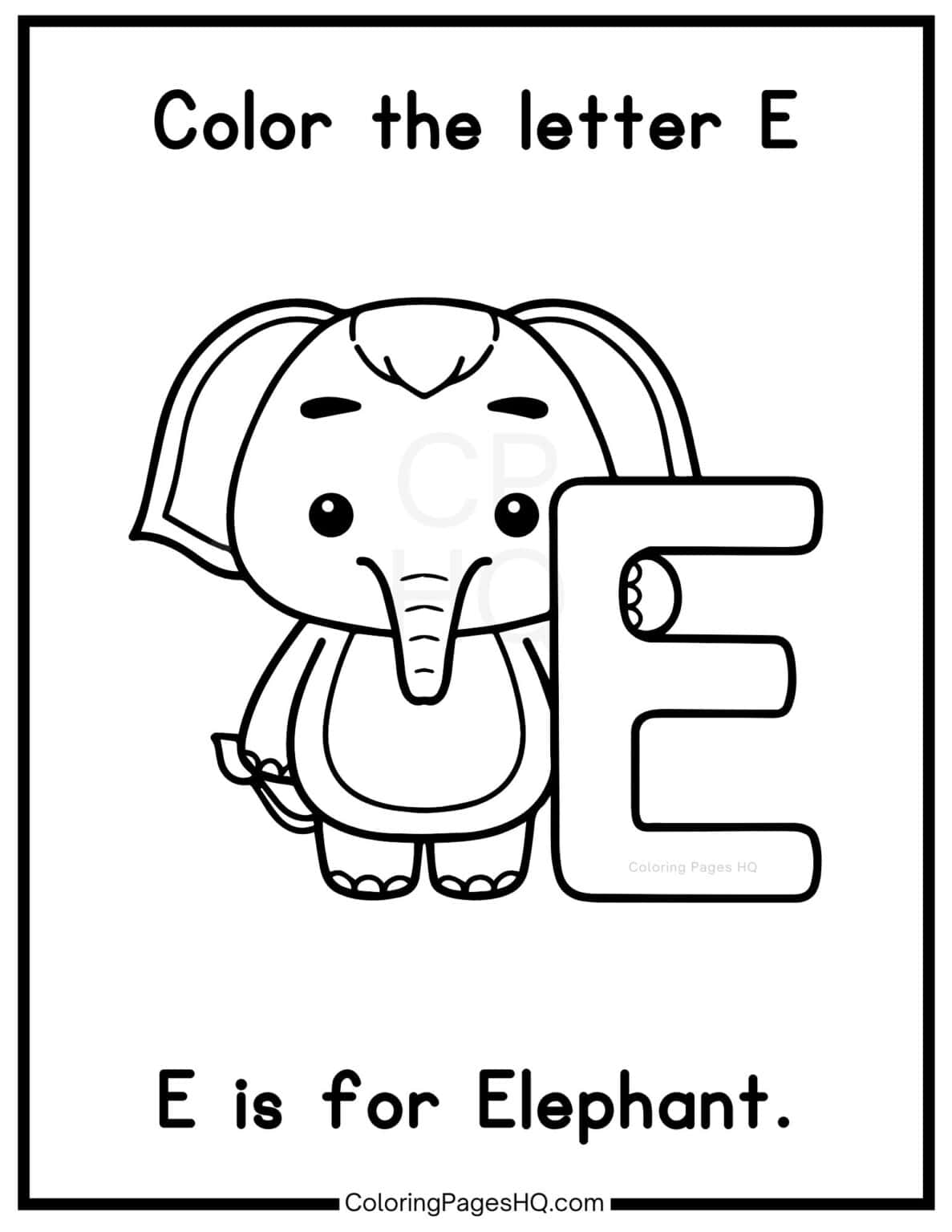 Cute Preschool Animal Alphabet Coloring Pages (Free PDF Printables ...