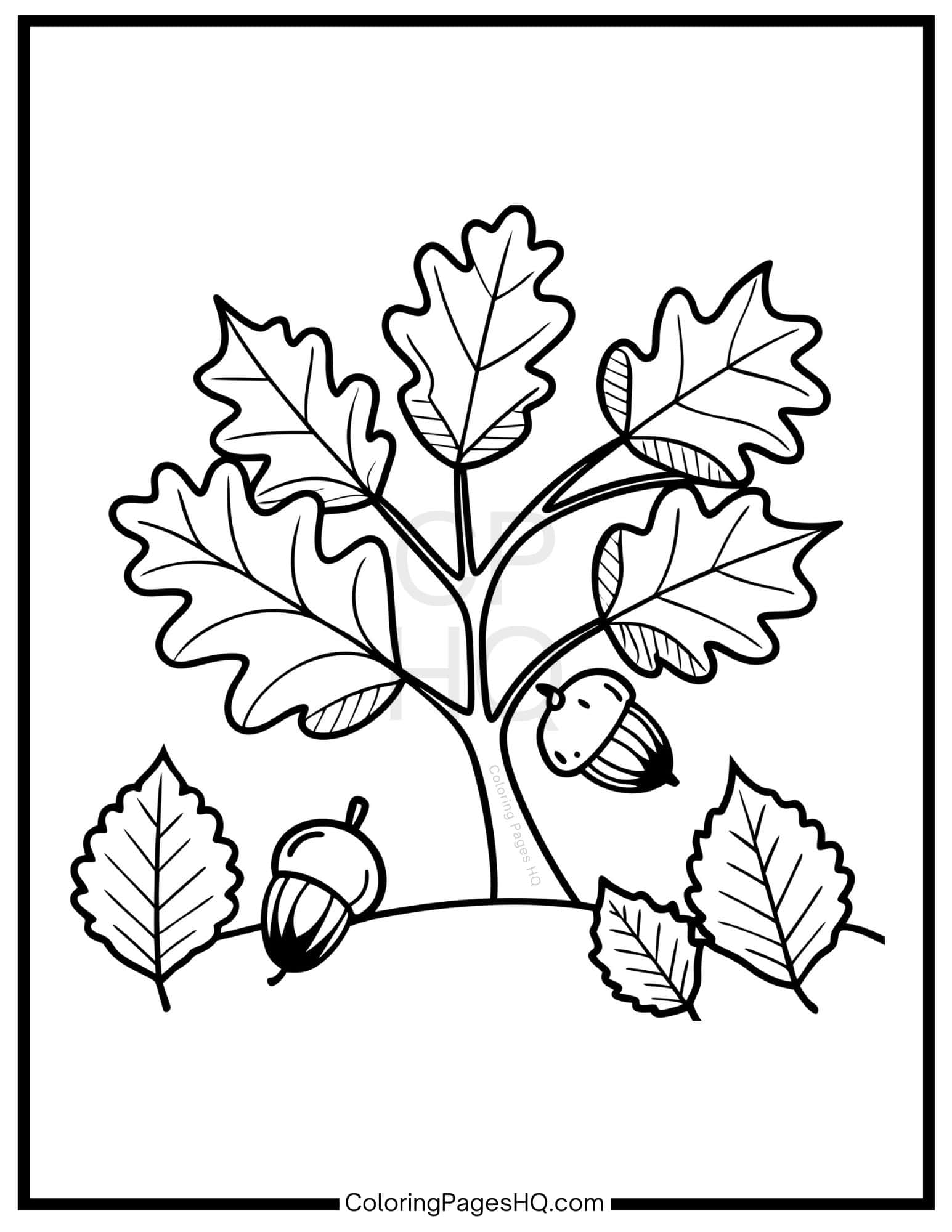 Cute Fall Things to Color (Free PDF Printables) - Coloring Pages HQ