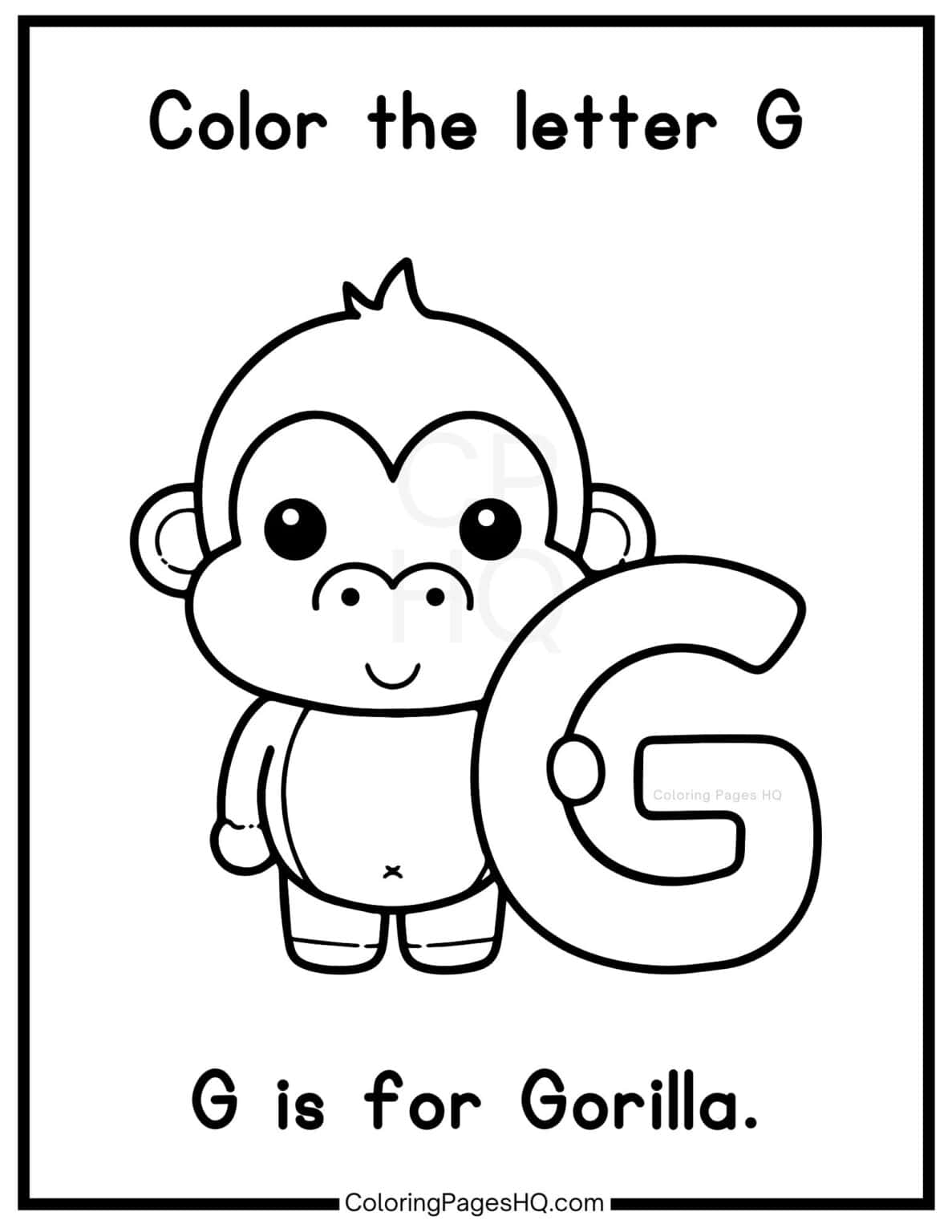 Cute Preschool Animal Alphabet Coloring Pages (Free PDF Printables ...