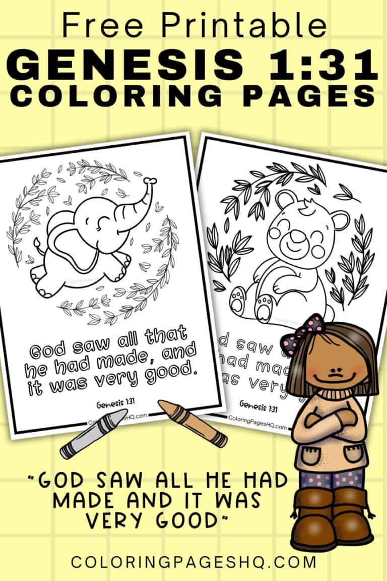 Cute God's Creation Coloring Pages (Free PDF Printables) - Coloring ...