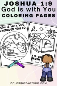 God is with You Coloring Pages (Free PDF Printables) - Coloring Pages HQ