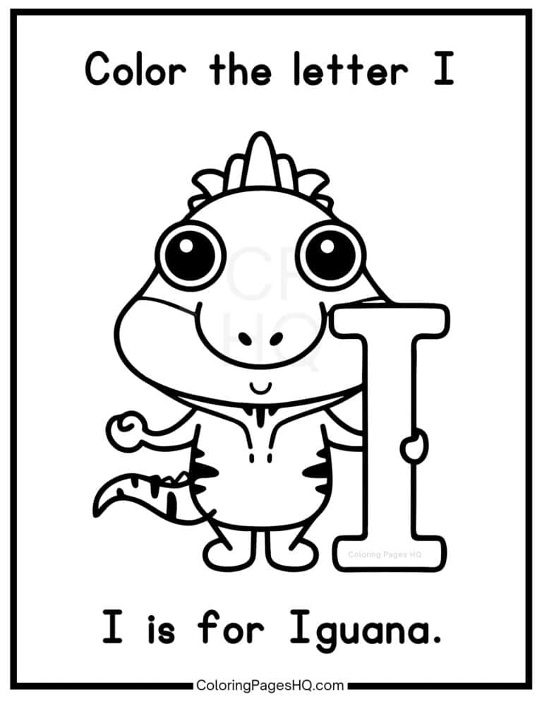 Cute Preschool Animal Alphabet Coloring Pages (Free PDF Printables ...