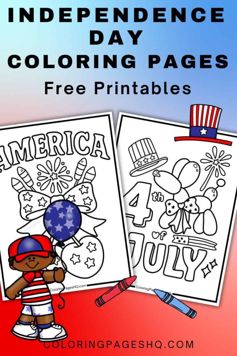 Cute Independence Day Coloring Pages (Free PDF Printables) - Coloring ...