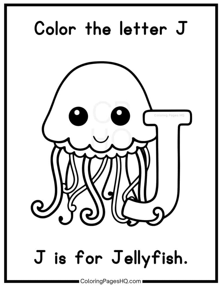 Cute Preschool Animal Alphabet Coloring Pages (Free PDF Printables ...