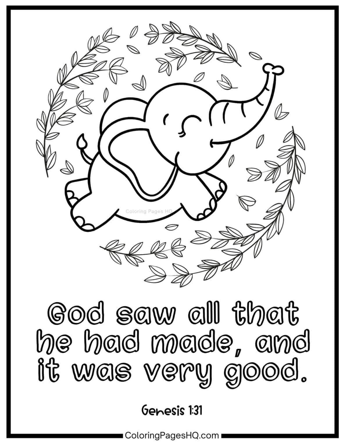 Cute God's Creation Coloring Pages (Free PDF Printables) - Coloring ...