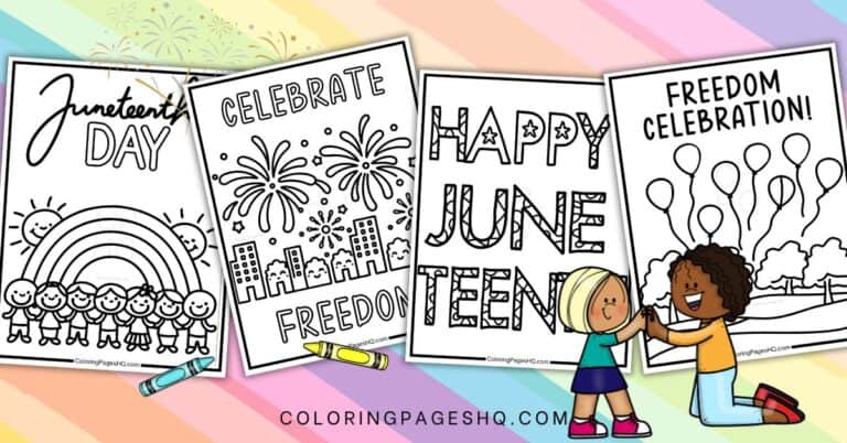 Juneteenth Coloring Pages (Free PDF Printables) - Coloring Pages HQ