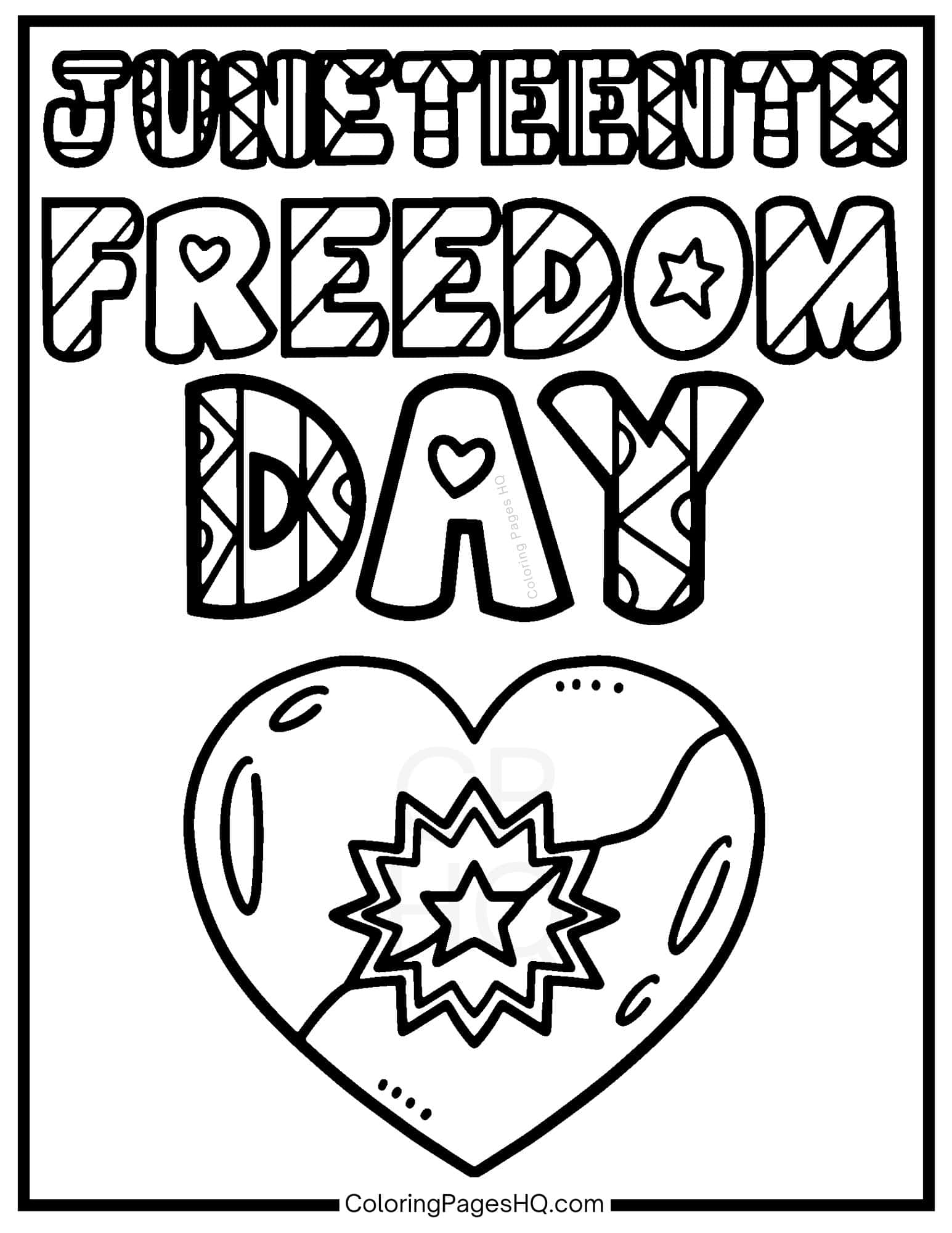 Juneteenth Coloring Pages (Free PDF Printables) - Coloring Pages HQ