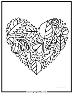 Cute Fall Things to Color (Free PDF Printables) - Coloring Pages HQ