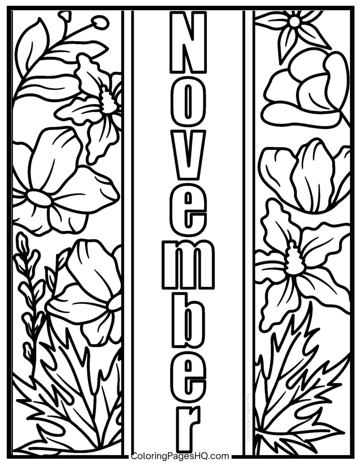 Cute November Coloring Pages (Free PDF Printables) - Coloring Pages HQ