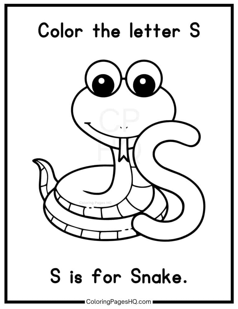 Cute Preschool Animal Alphabet Coloring Pages (Free PDF Printables ...
