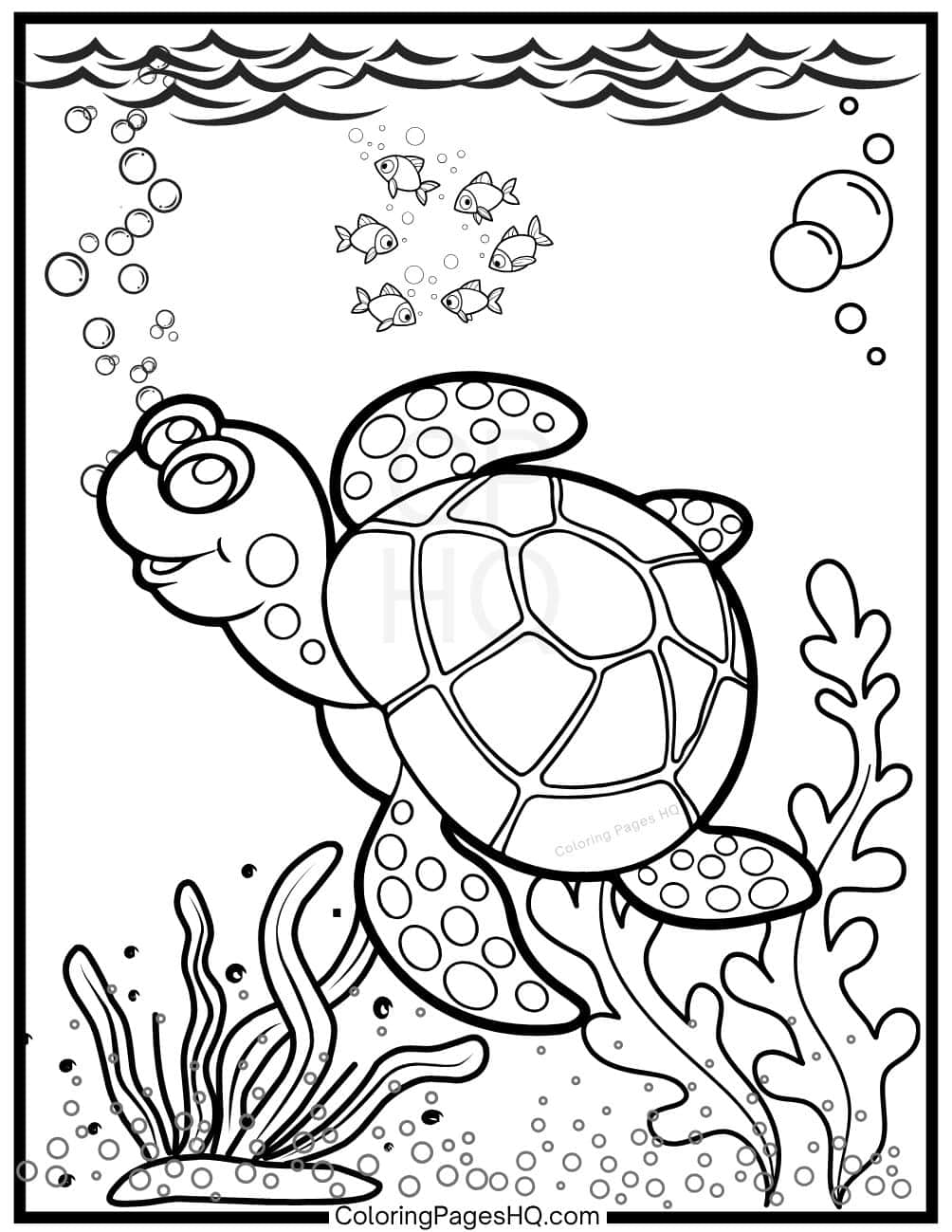 Fun Sea Animal Coloring Pages (Free PDF Printables) - Coloring Pages HQ