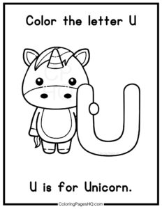 Cute Preschool Animal Alphabet Coloring Pages (Free PDF Printables ...