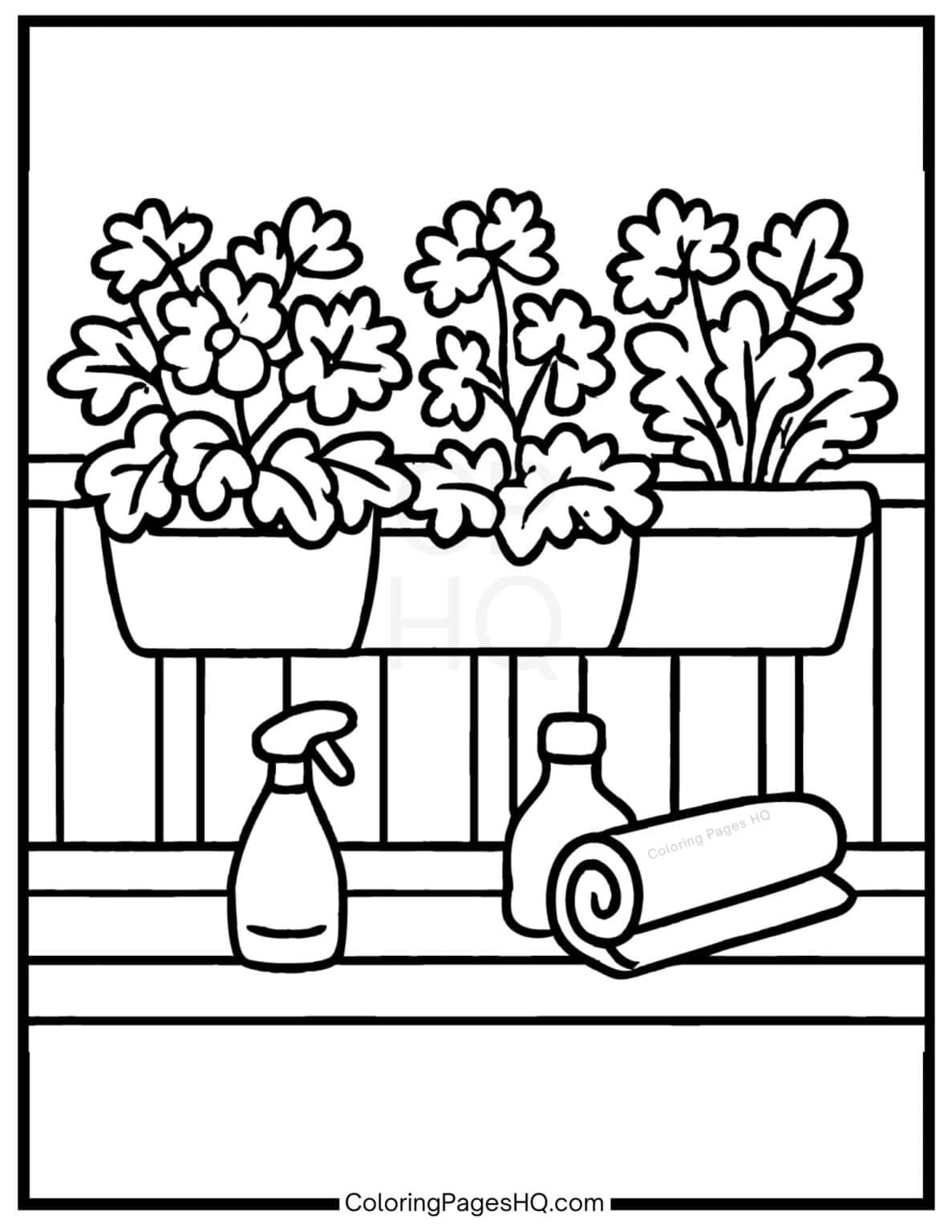 Cute Garden Coloring Pages (Free PDF Printables) - Coloring Pages HQ