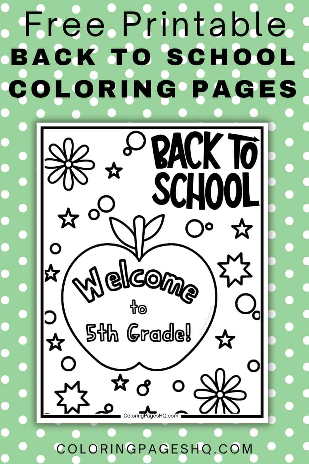 Cute Apple Back to School Coloring Pages (Free PDF Printables ...