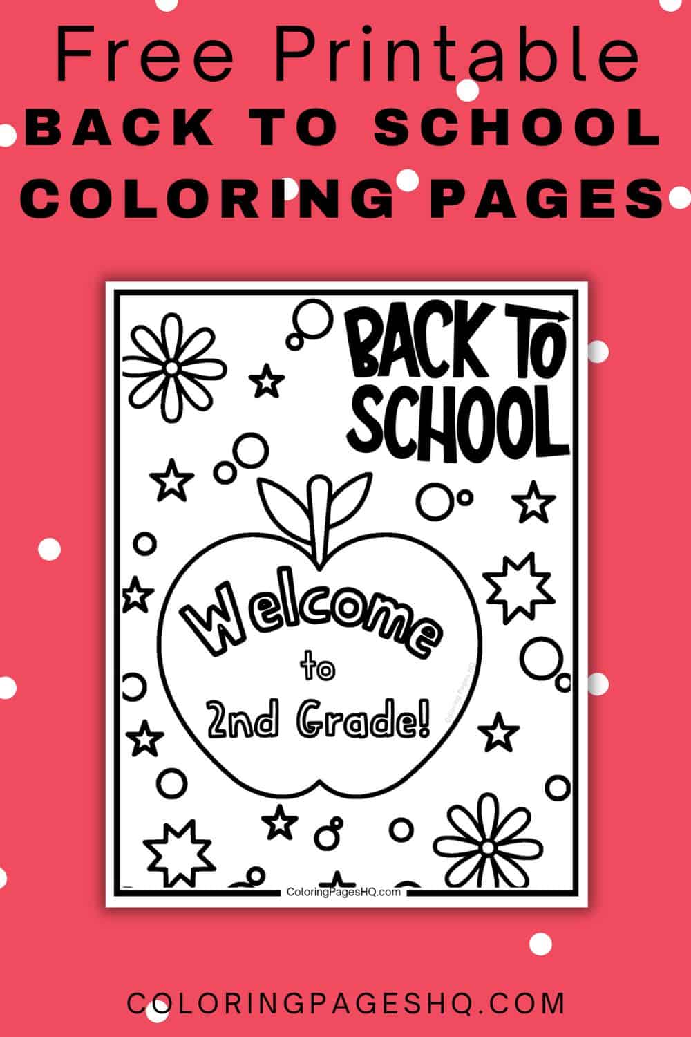 Cute Apple Back to School Coloring Pages (Free PDF Printables ...