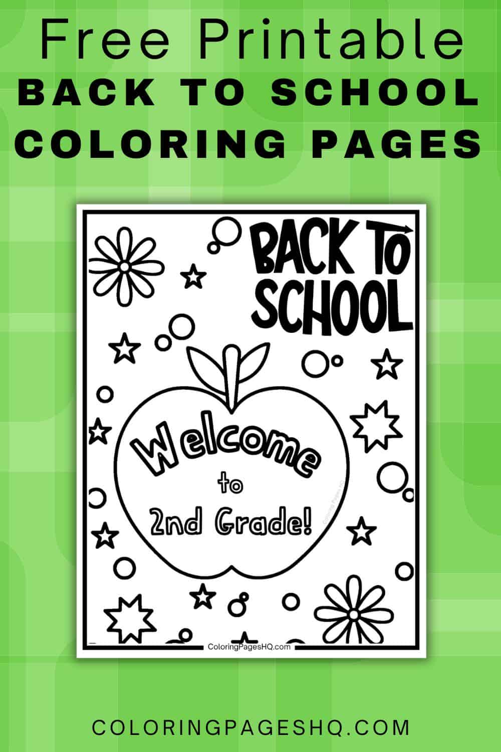 Cute Apple Back to School Coloring Pages (Free PDF Printables ...