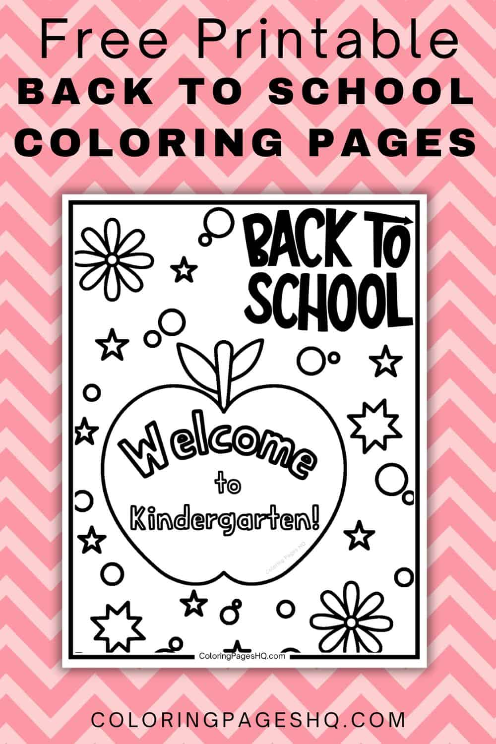 Cute Apple Back to School Coloring Pages (Free PDF Printables ...