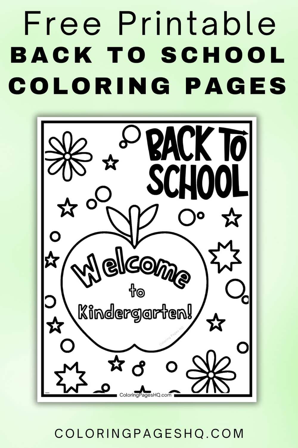 Cute Apple Back to School Coloring Pages (Free PDF Printables ...
