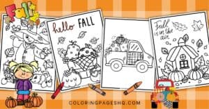 Cute Fall Things to Color (Free PDF Printables) - Coloring Pages HQ