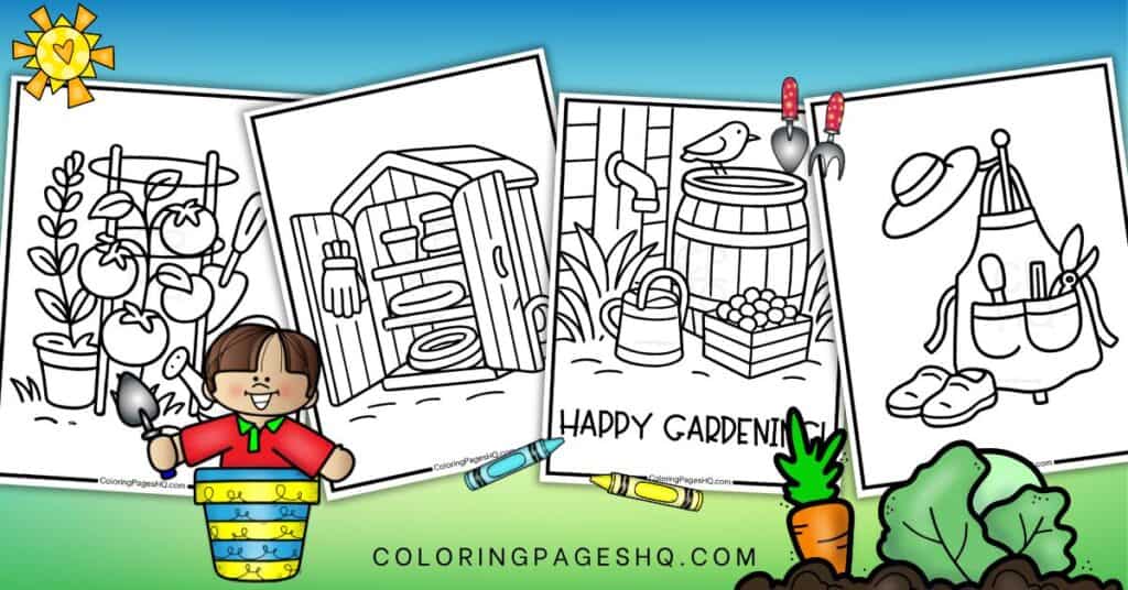 Cute Garden Coloring Pages (Free PDF Printables) - Coloring Pages HQ