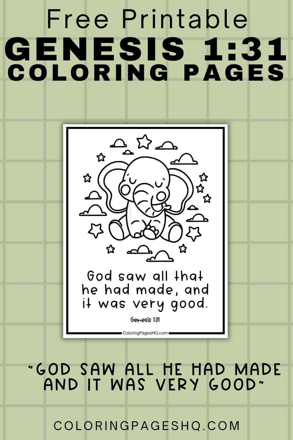Cute God's Creation Coloring Pages (Free PDF Printables) - Coloring ...