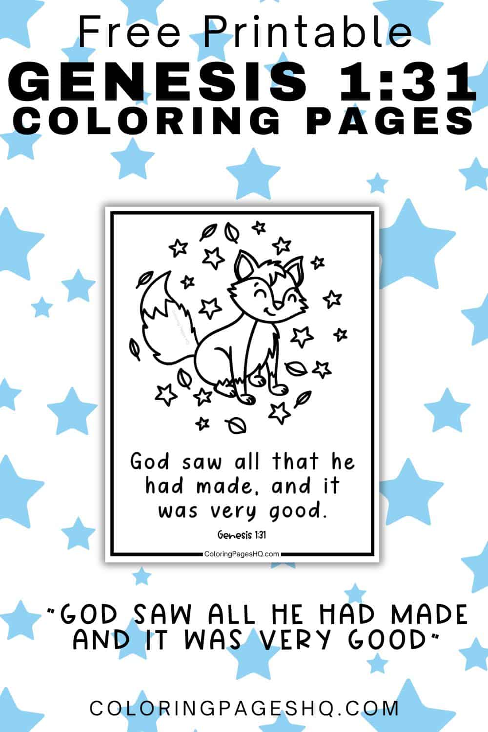 Cute God's Creation Coloring Pages (Free PDF Printables) - Coloring ...