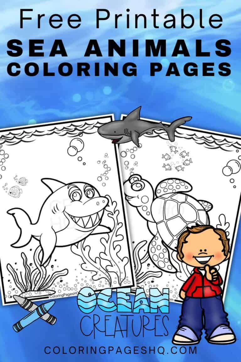 Fun Sea Animal Coloring Pages (Free PDF Printables) - Coloring Pages HQ
