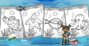 Fun Sea Animal Coloring Pages (Free PDF Printables) - Coloring Pages HQ