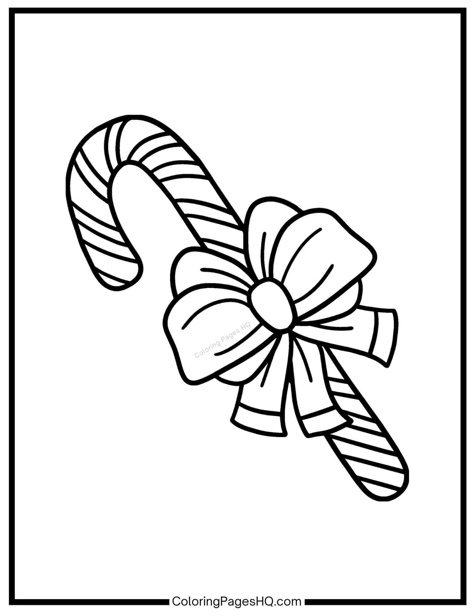 Fun Candy Cane Coloring Pages (Free PDF Printables) - Coloring Pages HQ