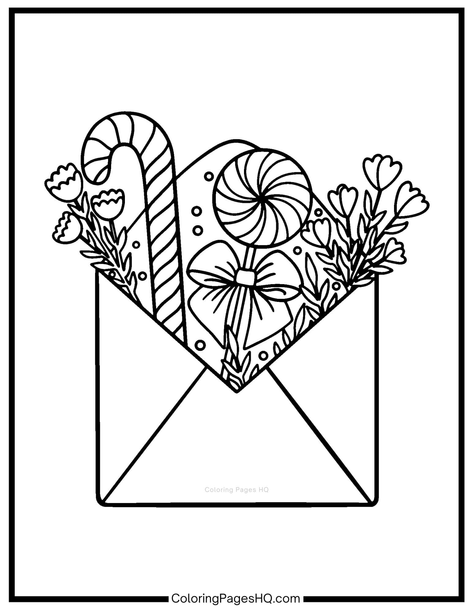 Fun Candy Cane Coloring Pages (Free PDF Printables) - Coloring Pages HQ