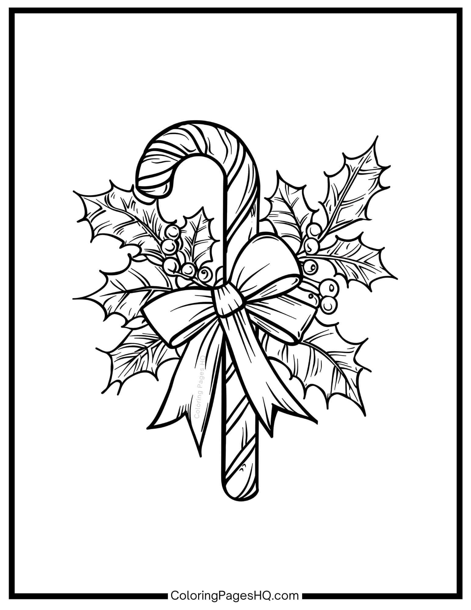 Fun Candy Cane Coloring Pages (Free PDF Printables) - Coloring Pages HQ