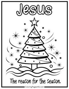Jesus is the Reason for the Season Coloring Pages (Free PDF Printables ...