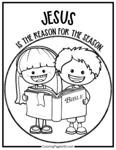 Jesus is the Reason for the Season Coloring Pages (Free PDF Printables ...