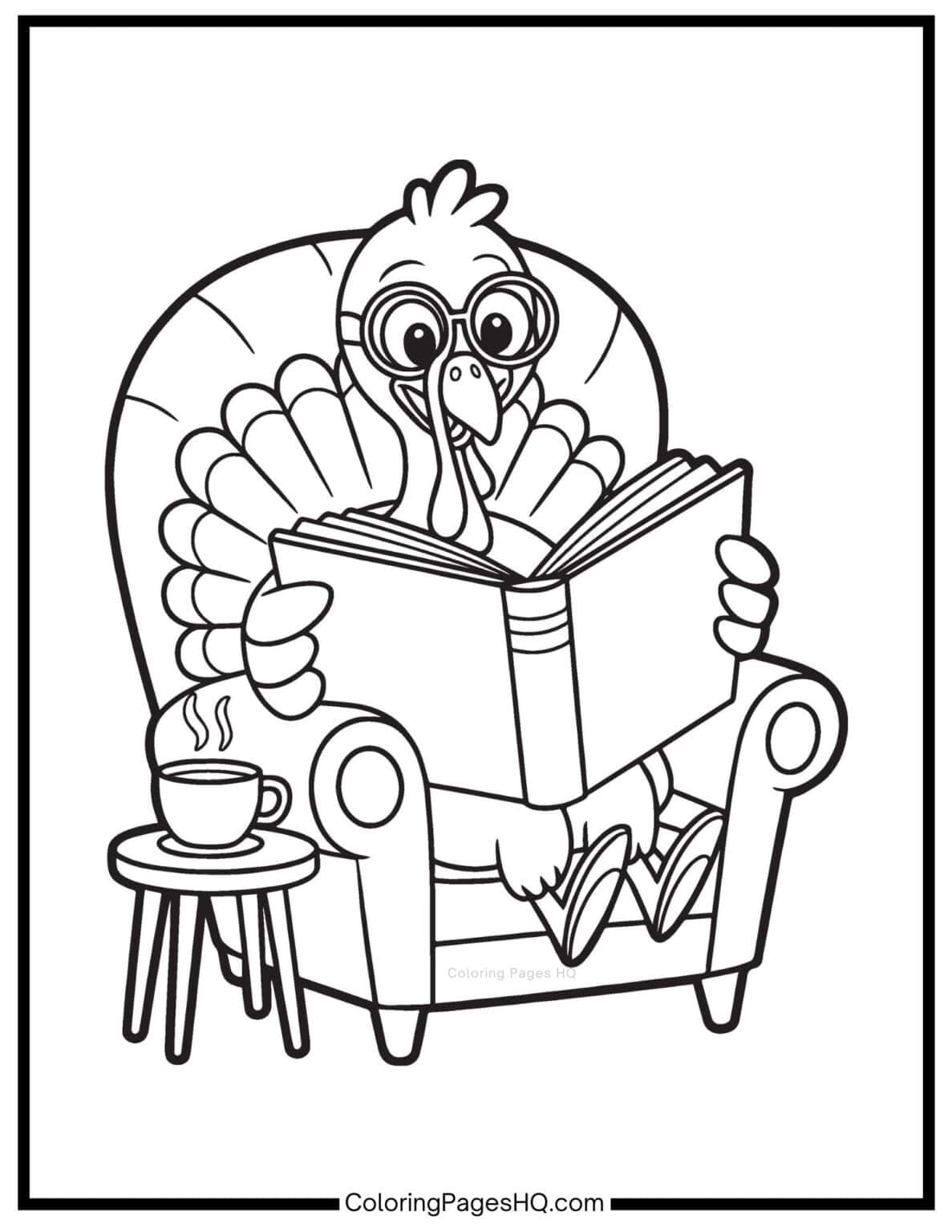 Cute Thanksgiving Turkey Coloring Pages (Free PDF Printables ...