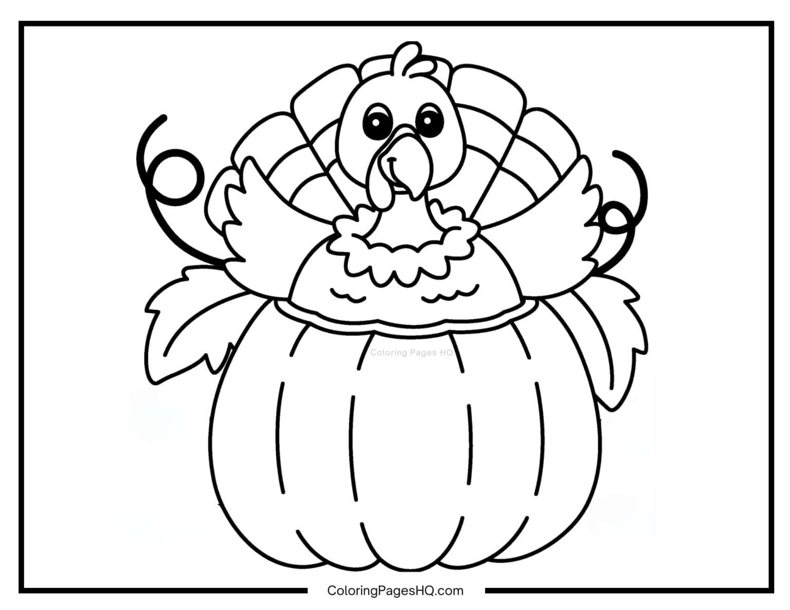 Thanksgiving Preschool Coloring Pages (Free PDF Printables) - Coloring ...