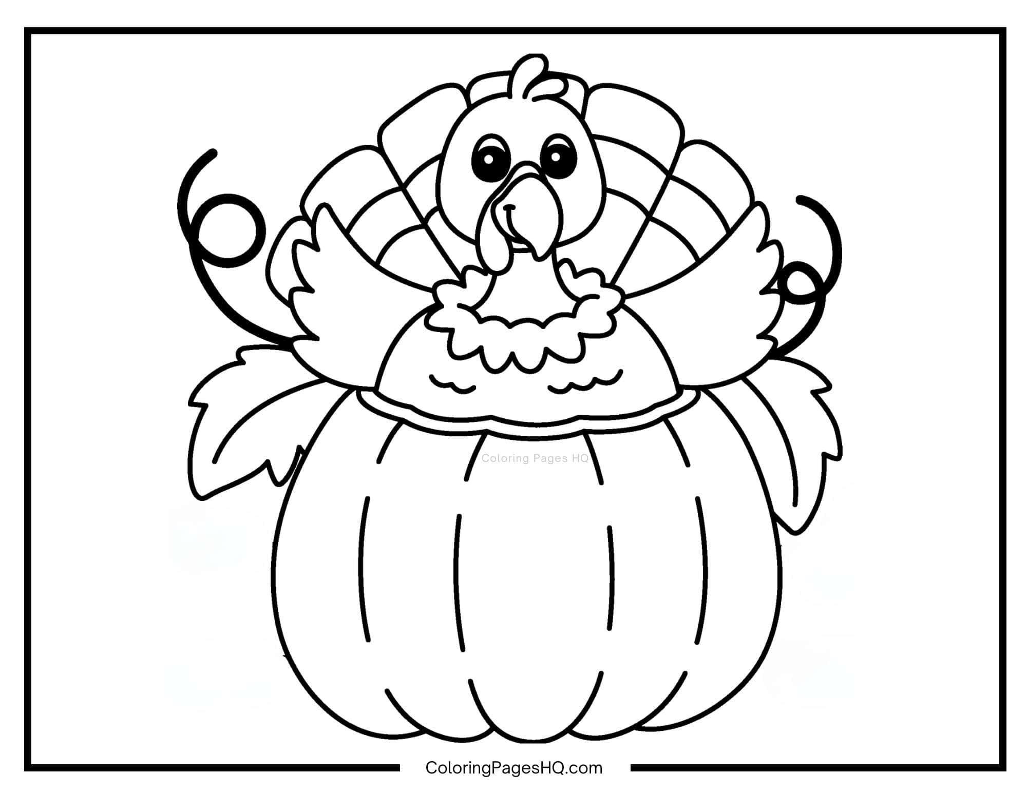 Thanksgiving Preschool Coloring Pages (Free PDF Printables) - Coloring ...