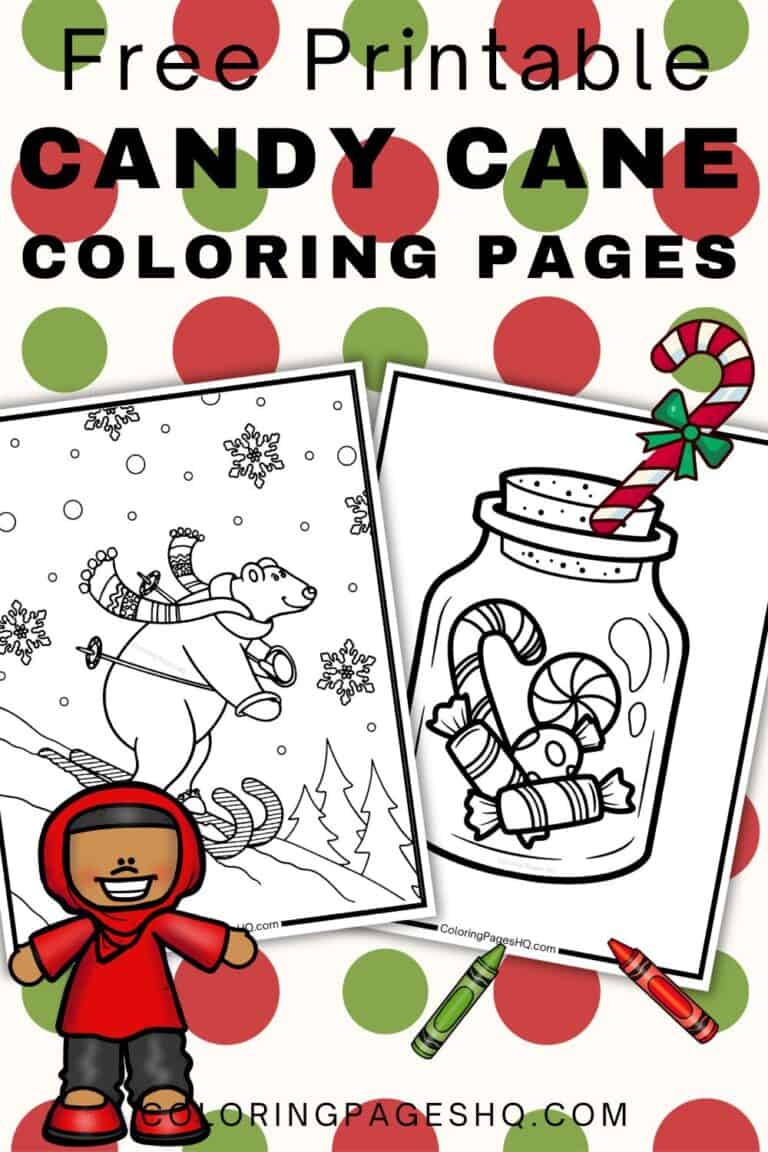 Fun Candy Cane Coloring Pages (Free PDF Printables) - Coloring Pages HQ