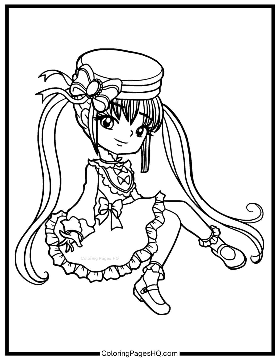 Anime Coloring Pages (Free PDF Printables) - Coloring Pages HQ