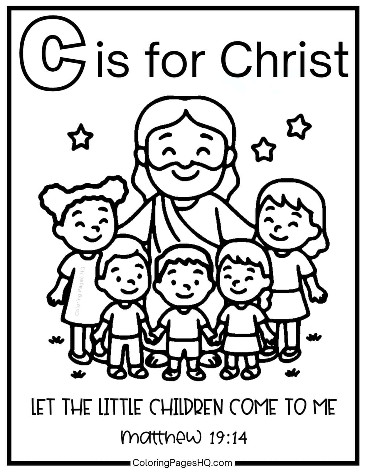 Bible Alphabet Coloring Pages (Free PDF Printables) - Coloring Pages HQ