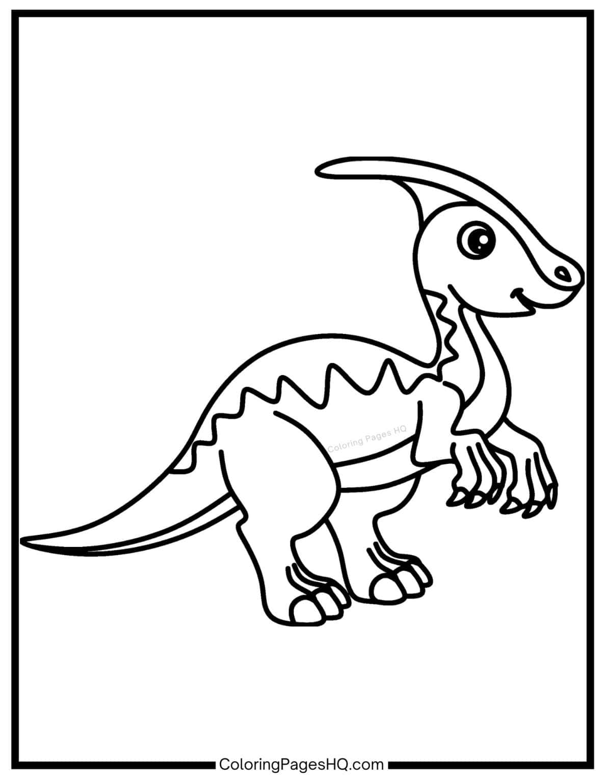 Cute Dinosaur Coloring Pages (Free PDF Printables) - Coloring Pages HQ