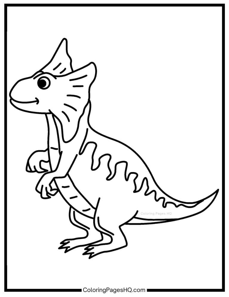 Cute Dinosaur Coloring Pages (Free PDF Printables) - Coloring Pages HQ